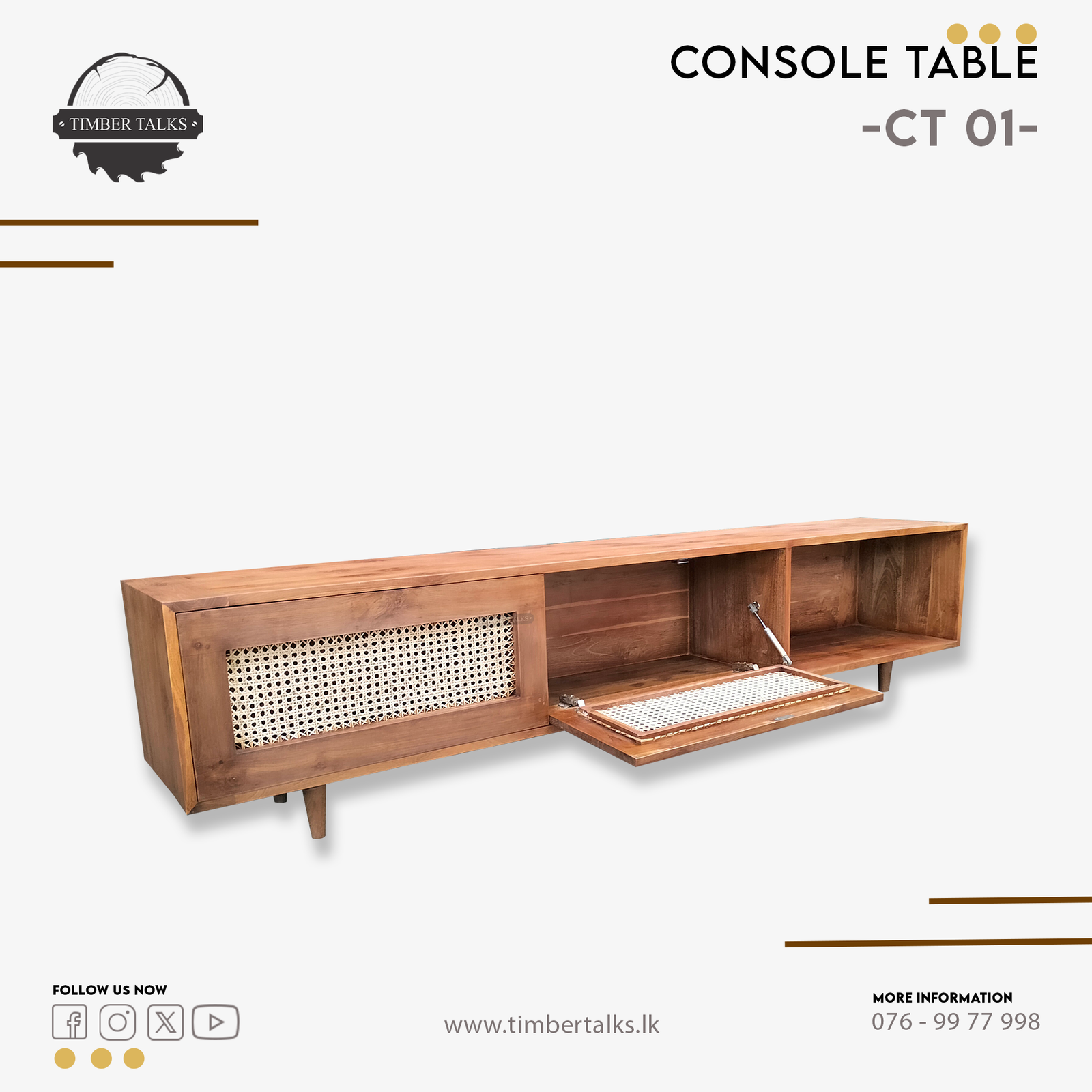Console Table (CT 01) - Timber Talks