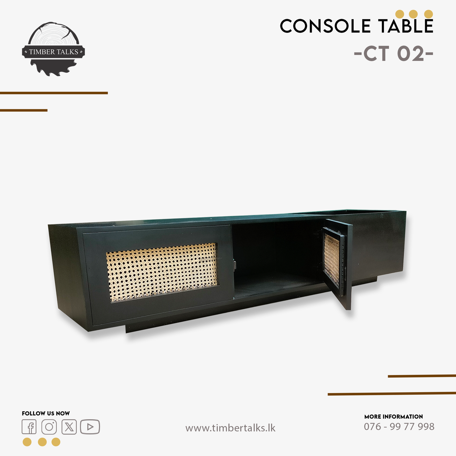 Console Table (CT 02) - Timber Talks
